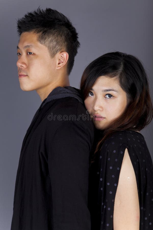Young Asian Couple in Despair 2 Stock Photo - Image of female, emotions ...