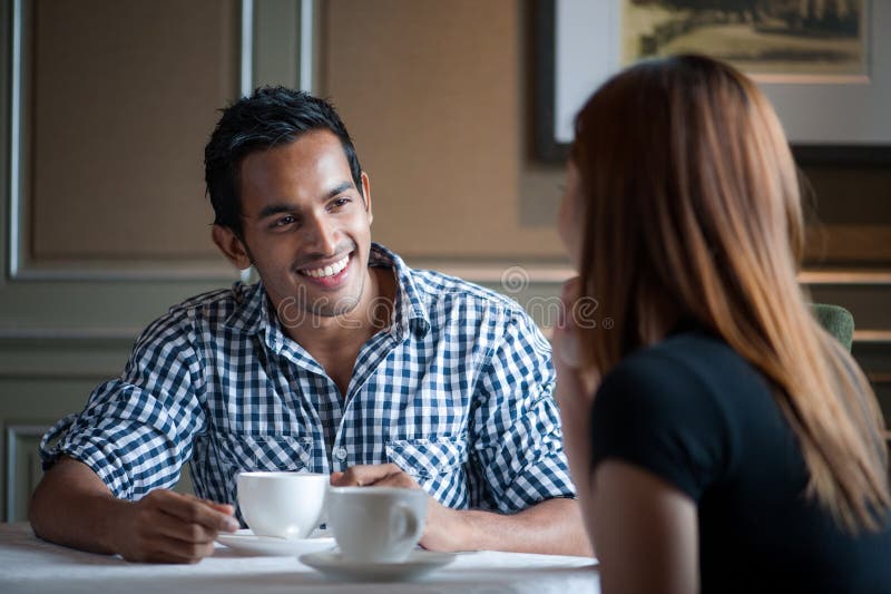 Asian Couple having tea stock photo. Image of drinks - 24502644