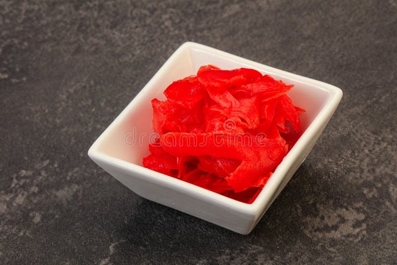 Asian Cuisine Marinated Ginger Root Stock Image - Image of flavour ...