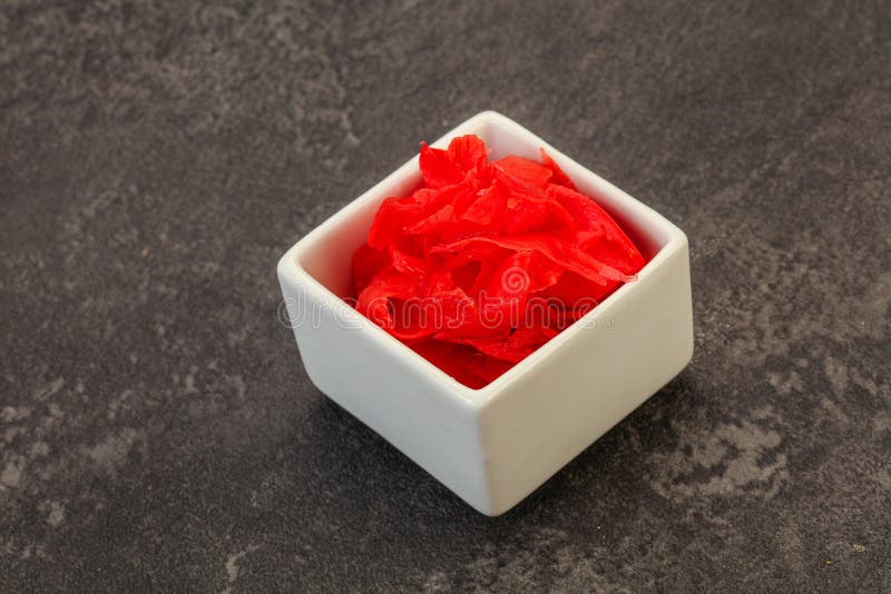Asian Cuisine Marinated Ginger Root Stock Image - Image of salubrious ...