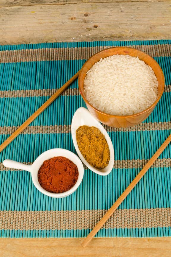 Asian cuisine staples stock image. Image of bowl, colorful - 39045267