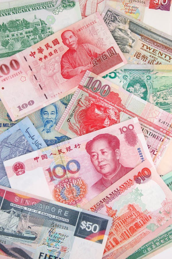 Background of Asian Currency Stock Photo - Image of chinese, bill: 21309138