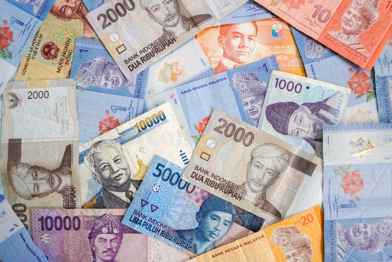 Asian currency banknotes stock photo. Image of economy - 75060606