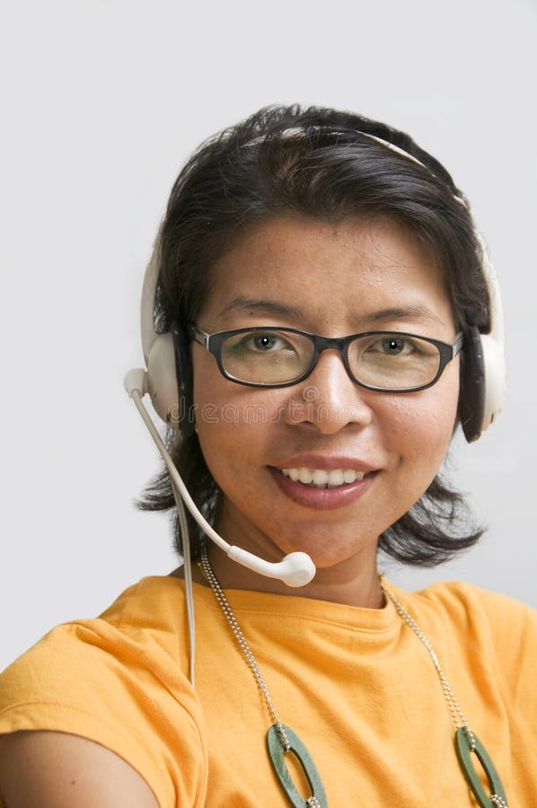 Asian customer support stock image. Image of assistance - 6307459