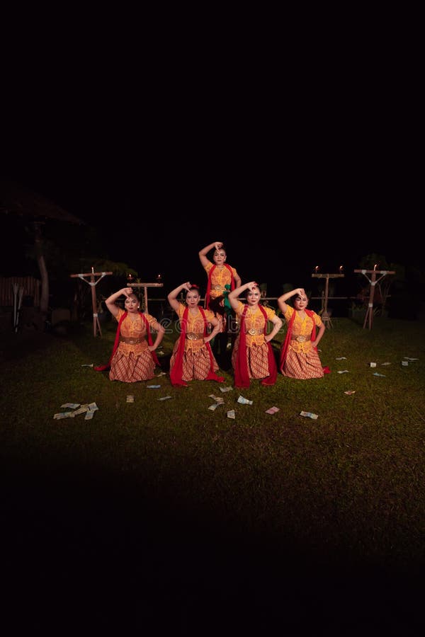 Asian Dancers Take Pose with Dance Movements while Performing the ...
