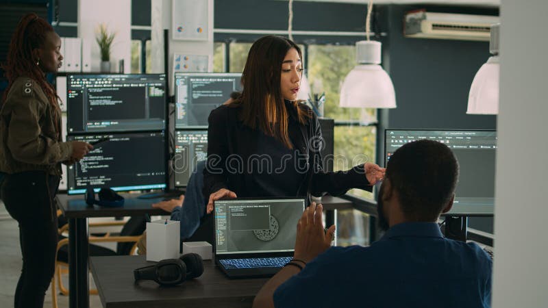 Database Programer Writing Source Code and Script on Terminal Window ... Database Programer Writing Source Code and Script on Terminal Window ...