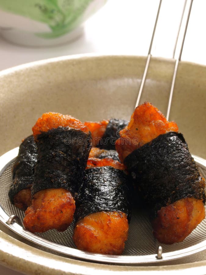 Asian Deep Fried Chicken Nuggets Stock Photo - Image of fried ...