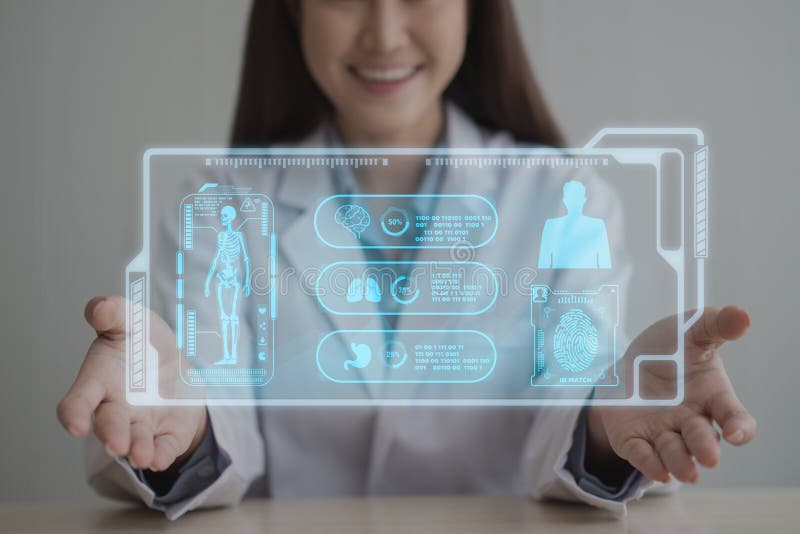 Asian Doctor is Online Visiting with a Patient on the Internet ...