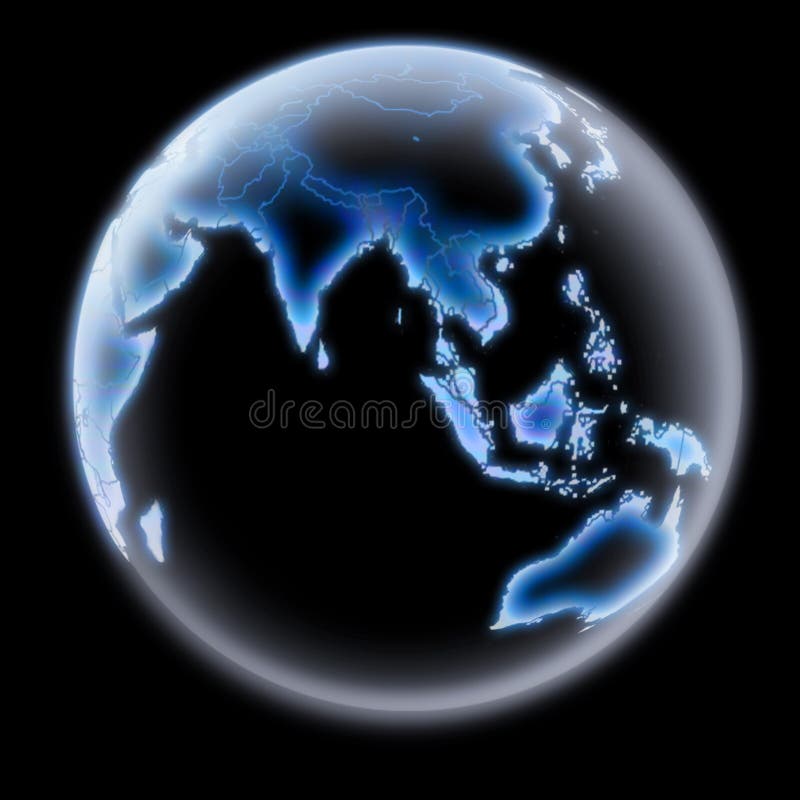 Asian Earth stock illustration. Illustration of globe - 6411434