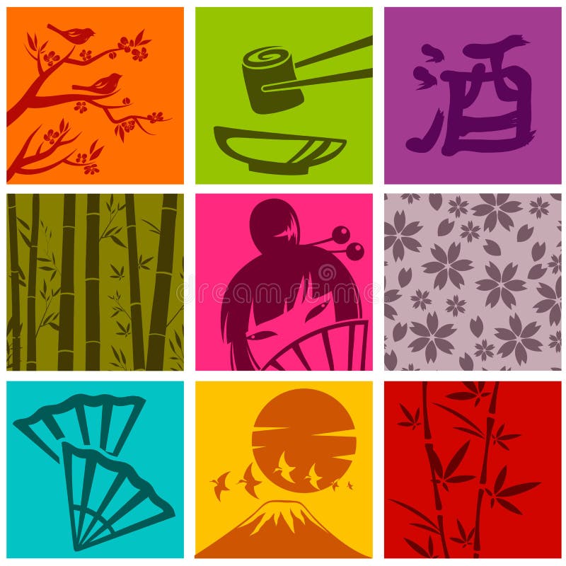 Asian elements stock vector. Illustration of objects - 29426935