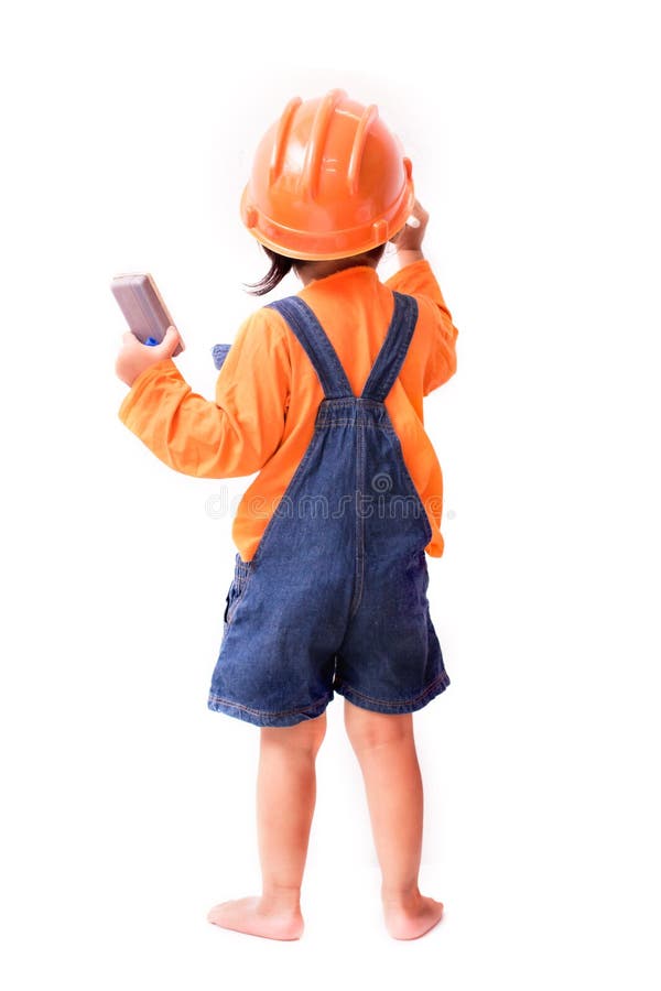 Asian Engineer Baby Girl Writing Something Stock Photos - Free ...