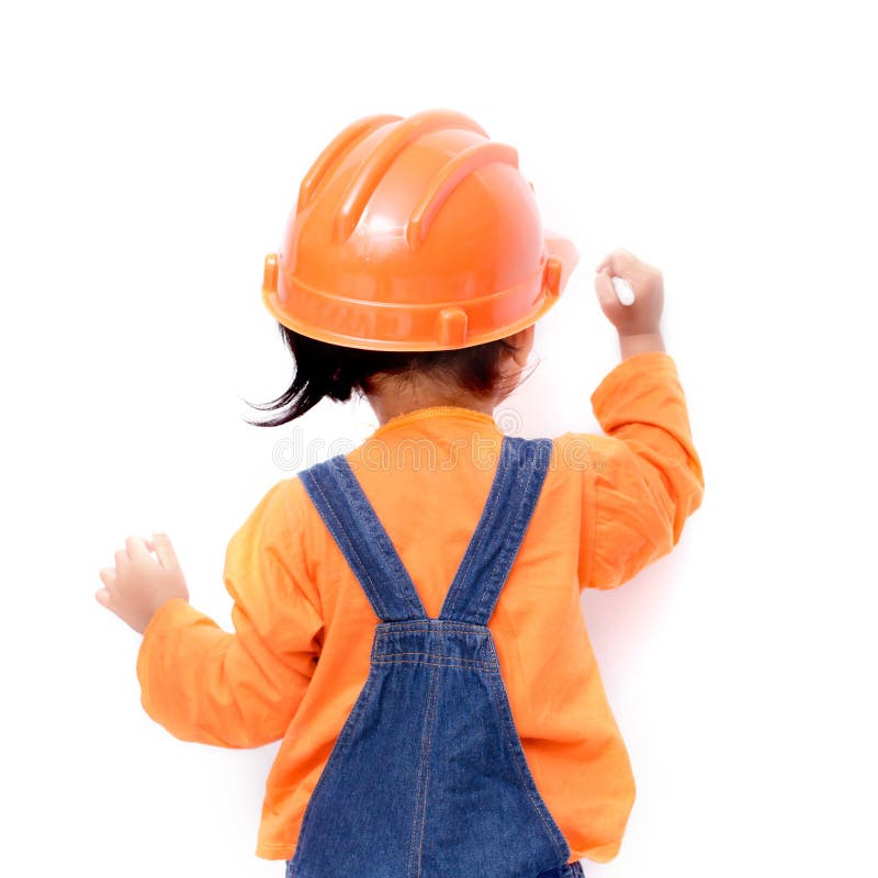 Asian Engineer Baby Girl Writing Something Stock Photos - Free ...