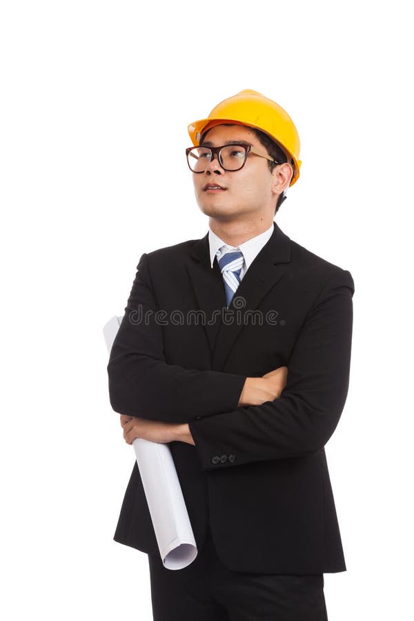 Well Dressed Engineer Isolated Black Background Stock Photos - Free ...