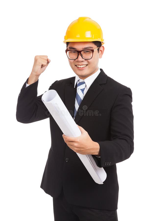 Well Dressed Engineer Isolated Black Background Stock Photos - Free ...