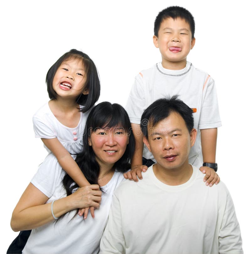 Asian family stock photo. Image of cute, happiness, adult - 17462526
