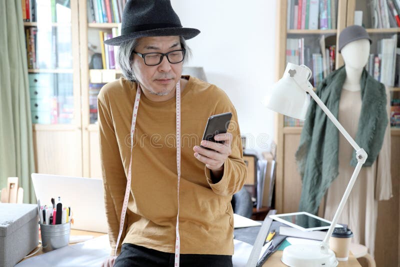 Asian Fashion Designer stock photo. Image of asian, atelier - 227715700