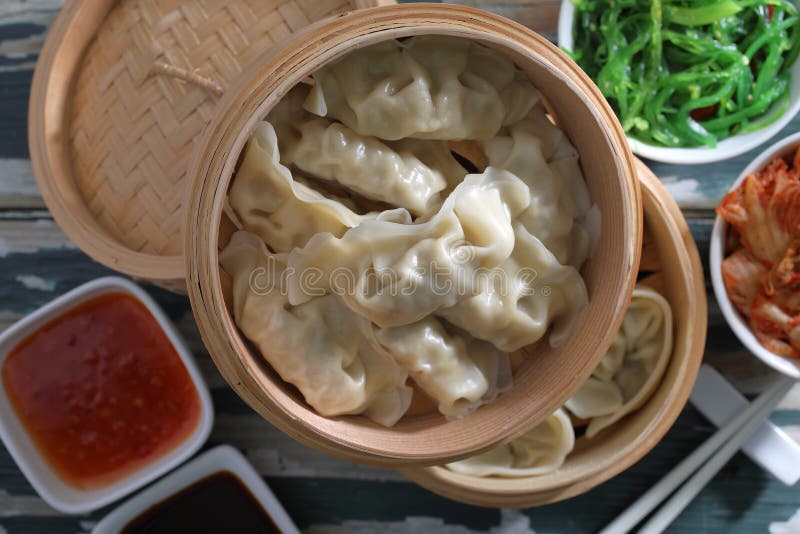 Assorted dim sum dumpling stock image. Image of steam - 32291915