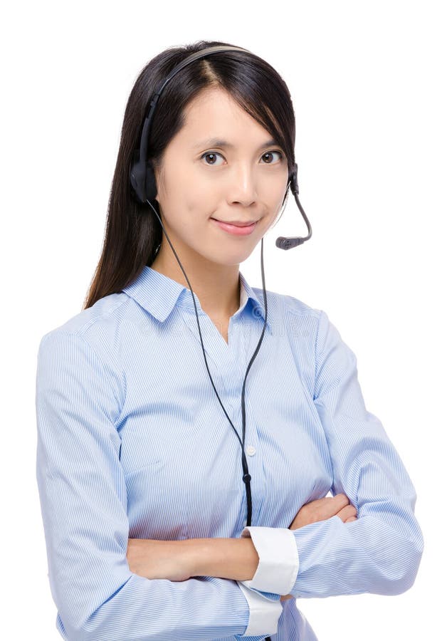Female Customer Services Operator Stock Photo - Image of manager, help ...