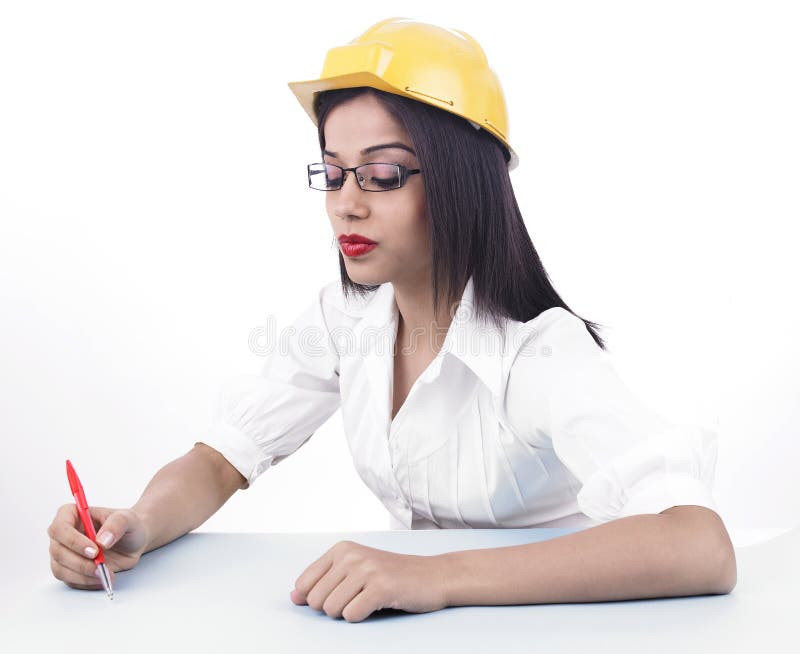 Asian female engineer stock photo. Image of asian, chic - 7131980