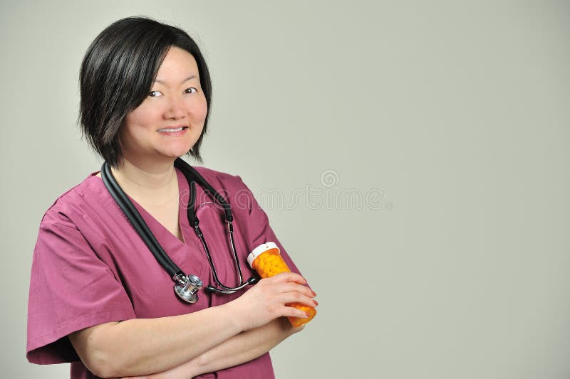 Asian Female Medical Professional Stock Image - Image of woman ...