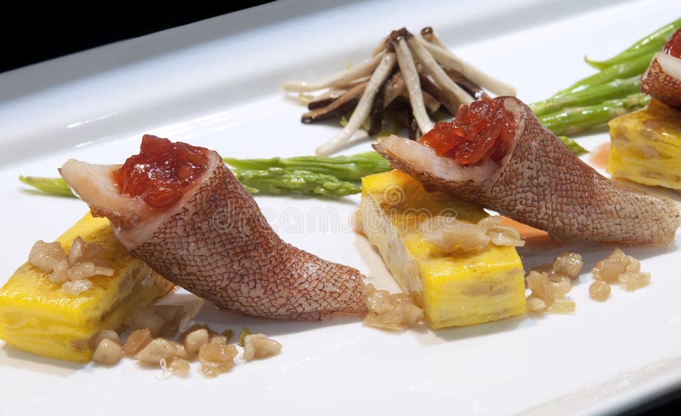 Asian Fish Rolls stock image. Image of dining, beans - 24599927