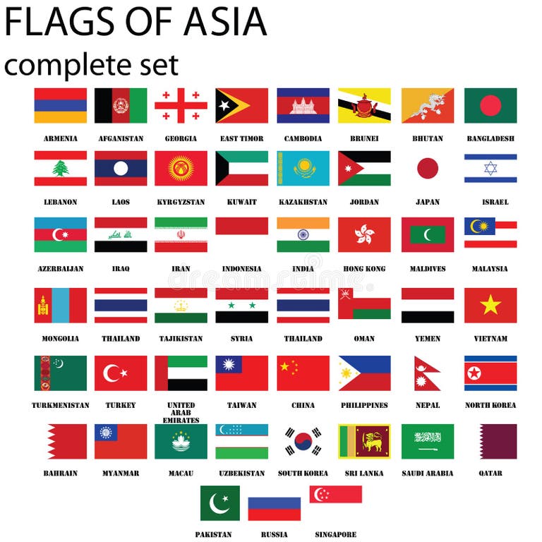 Asian Flags Stock Illustrations – 16,062 Asian Flags Stock ...