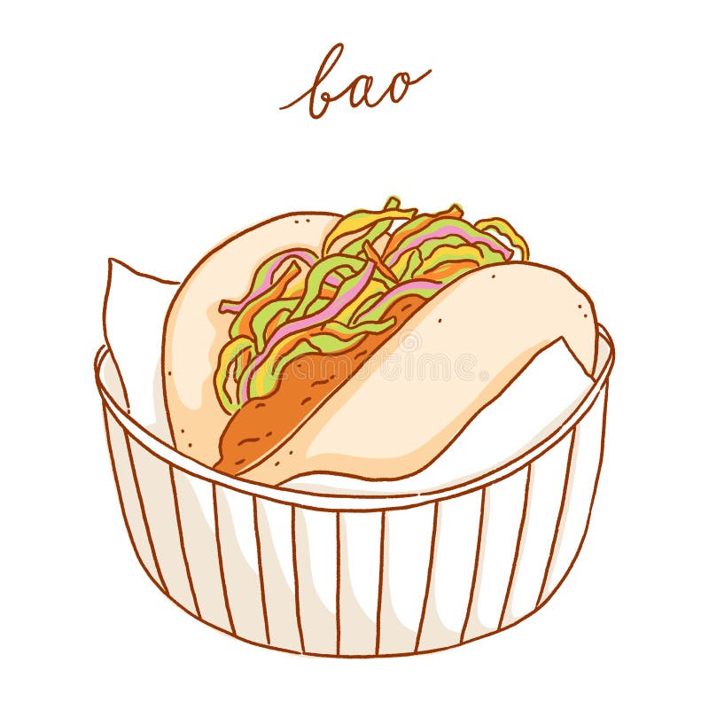 Gua Bao Stock Illustrations – 28 Gua Bao Stock Illustrations, Vectors ...