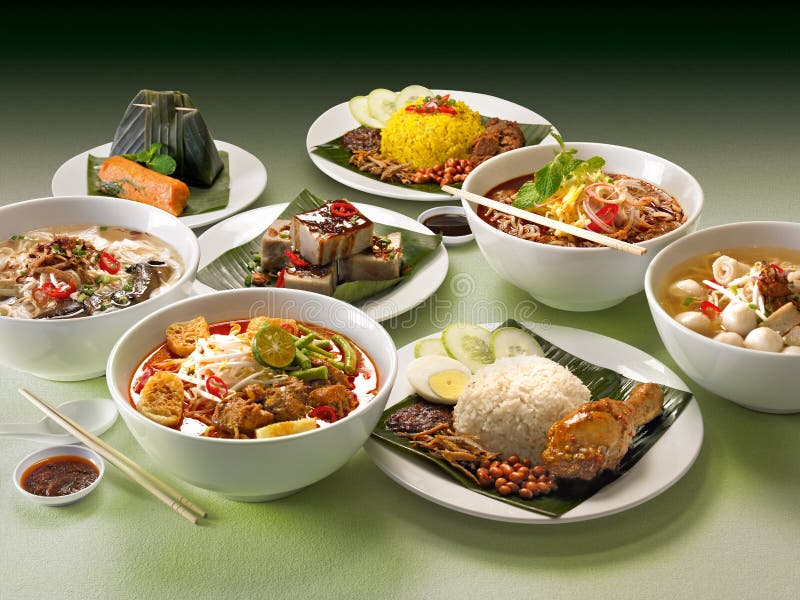 Asian food group stock photo. Image of garlic, noodle - 65585442