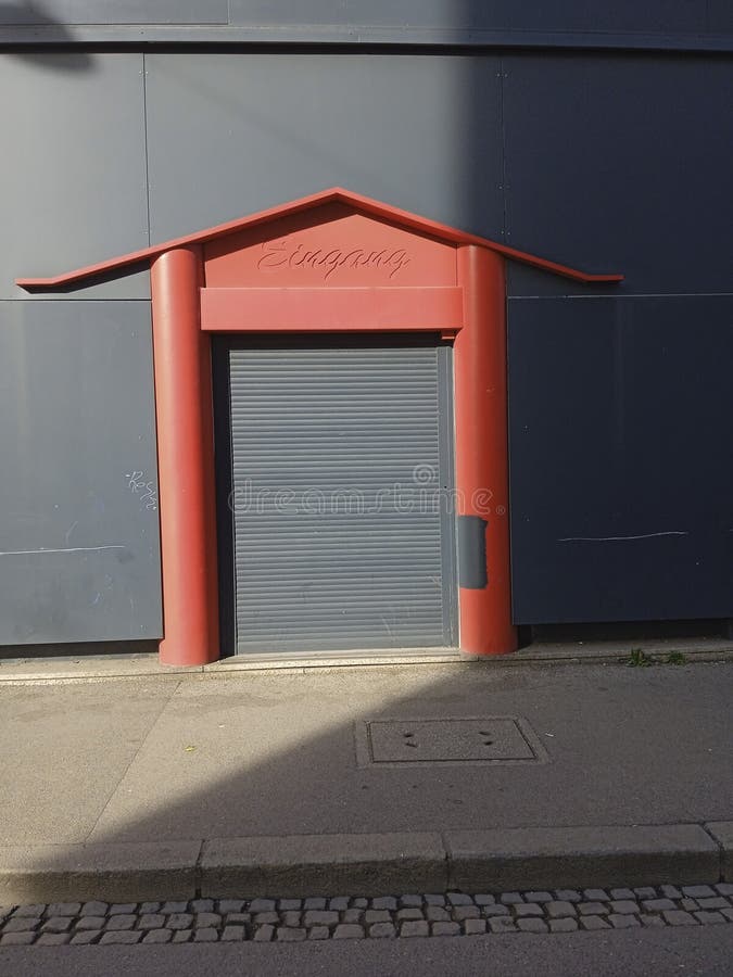 Asian Gate, Facade Design of a Building Stock Image - Image of chill ...