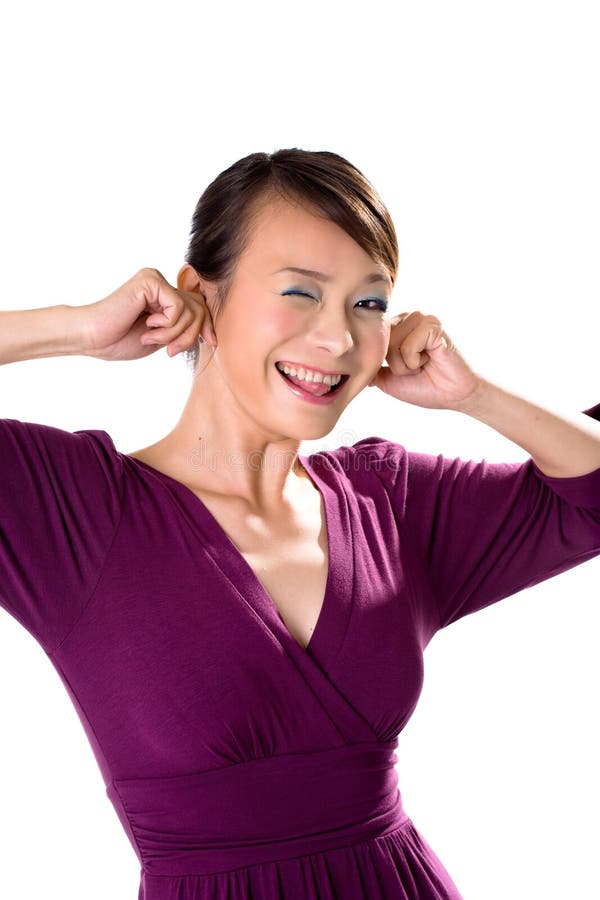 Asian Girl Blinking One Eye Picture. Image: 4474922