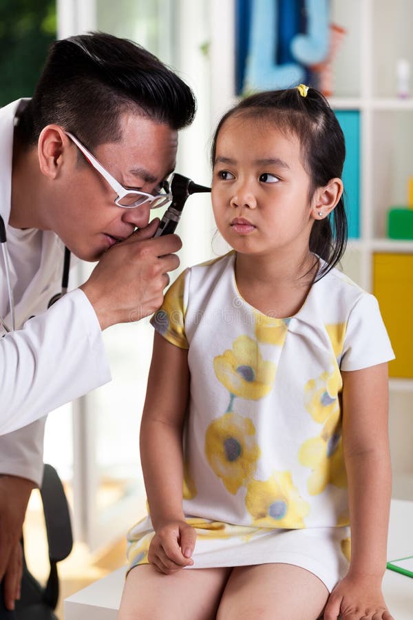 Asian Girl during Ear Examination Stock Photo - Image of health ...