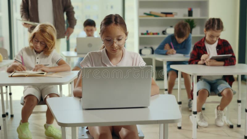Male Teacher Teach How To Sort the Rubbish. Garbage Sorting Class, a ...