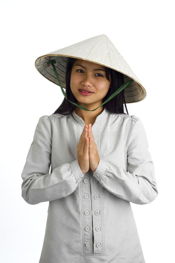 Asian Girl with Welcome Expression Stock Photo - Image of fashion ...
