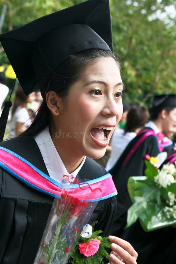 Asian graduate stock image. Image of docorate, graduate - 6412085