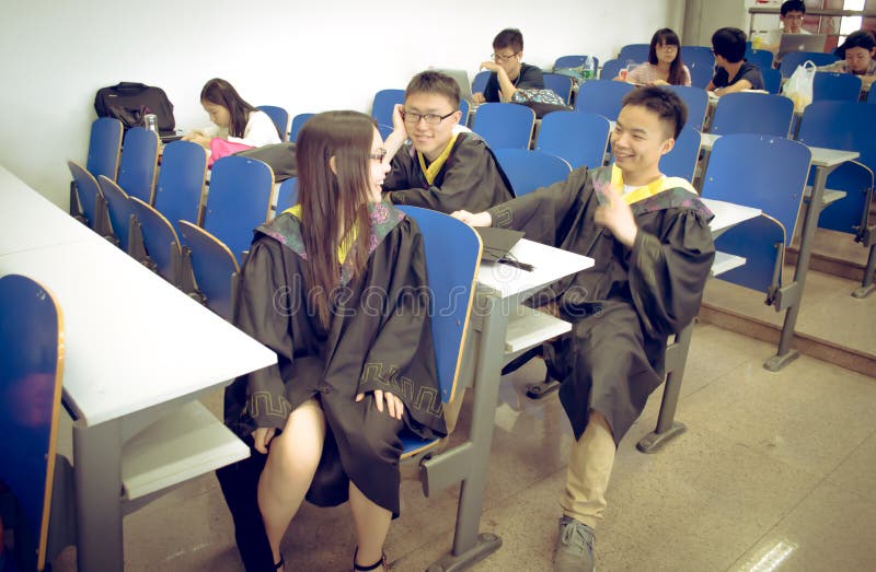Asian Graduation Picture at Class 2 Editorial Stock Photo - Image of ...