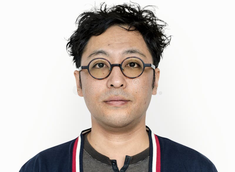 Asian Guy is Staring To Camera Stock Photo - Image of white, dude ...