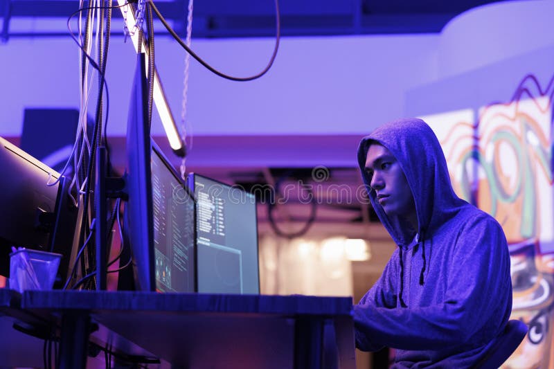 Asian Hacker Cracking Web Password Stock Image Image Of Database Breach 290288491 1761