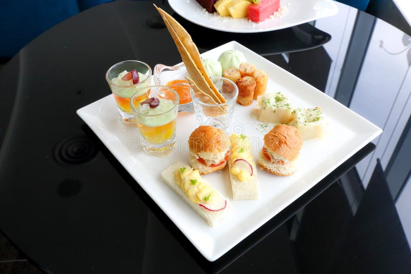 Asian high tea platter stock image. Image of classic - 77840111