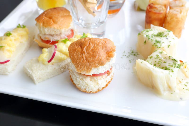 Asian high tea platter stock image. Image of bread, sandwich - 77840247