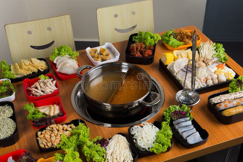 Asian hot pot stock image. Image of dining, menu, feast - 100833019