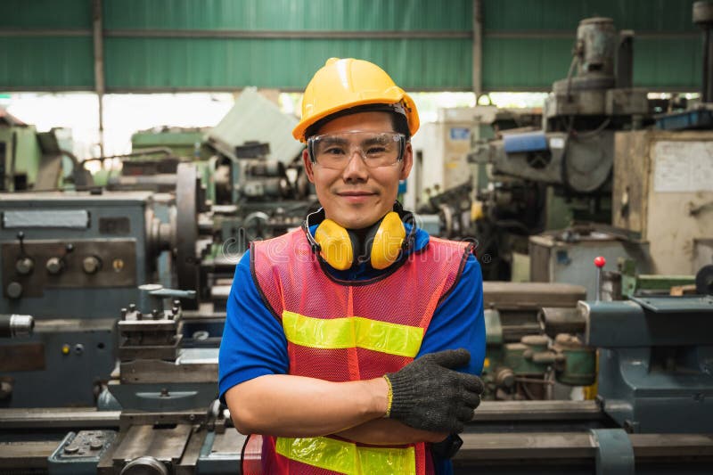 Industrial Workers are Working on Projects in Large Industrial Plants ...