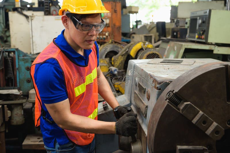 Asian Industrial Workers are Working on Projects in Large Industrial ...