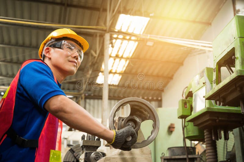 Asian Industrial Workers are Working on Projects in Large Industrial ...