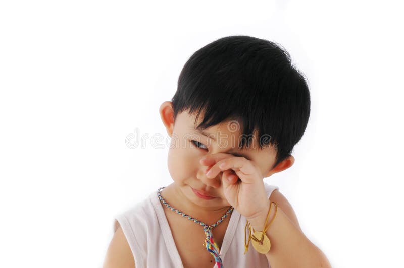 Weeping Boy stock photo. Image of child, crying, asian - 15356746