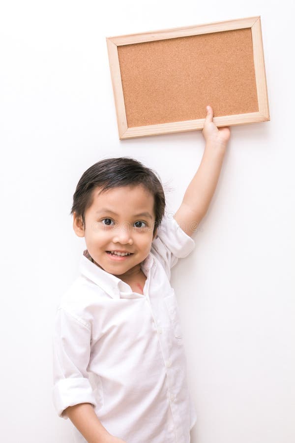 Asian Kid and Hand Raise Stop Written Stock Photo - Image of bullying ...
