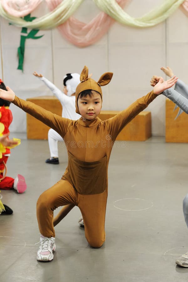 Asian kid dancing stock photo. Image of dancer, activity - 17772250