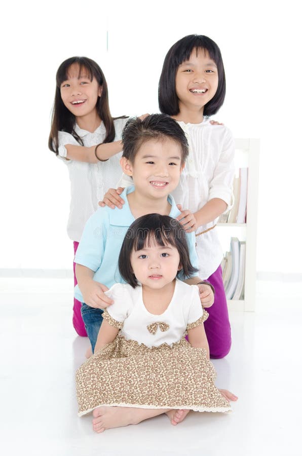 Asian kids stock image. Image of adorable, small, portrait - 43292321