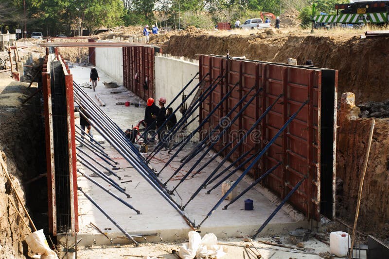 Asian Labor People and Thai Labour Workers Use Machine Tool and Heavy ...