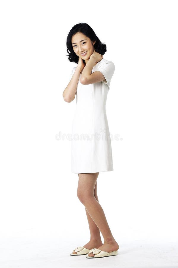 Asian Lady stock photo. Image of neck, clothing, shoe, girl - 895540