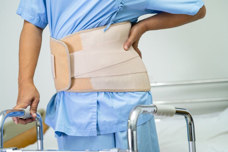 Asian Lady Patient Use Walker In Hospital To Support Walking Stock Image Image Of Disease